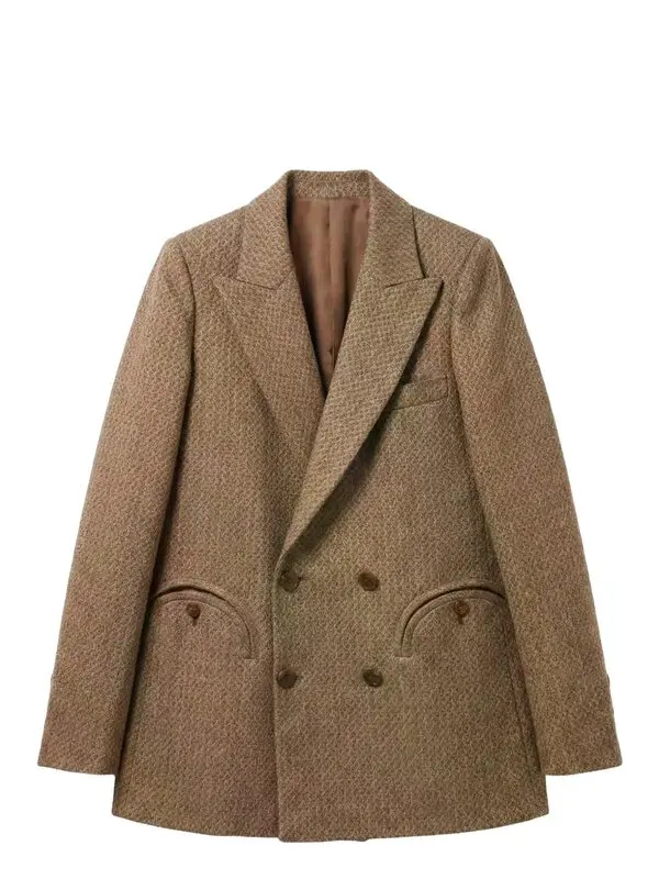 BLAZÉ MILANO Double-breasted Blazer - Brown