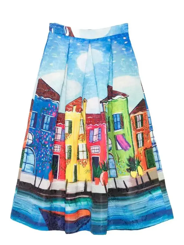 LUNATICA MILANO Luna Mt Midi Skirt - Blue