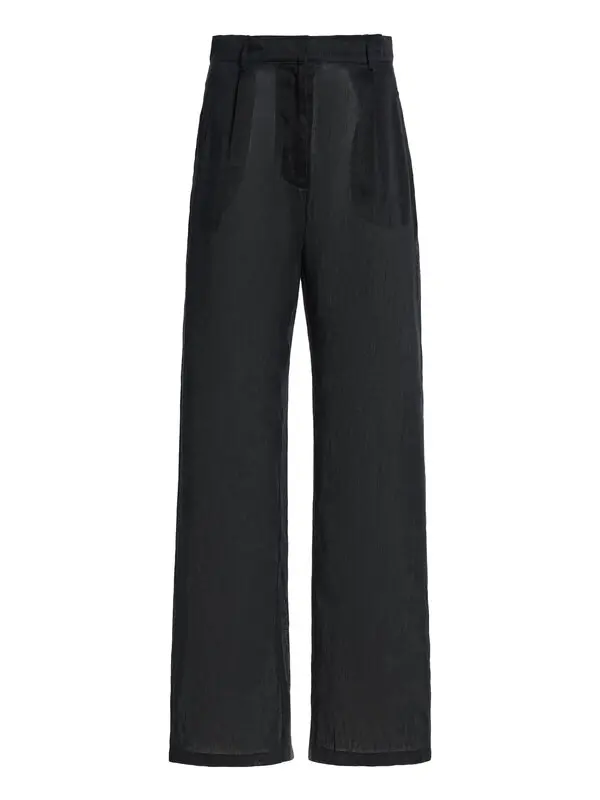 ALL THAT REMAINS Serena Silk Pants - Black