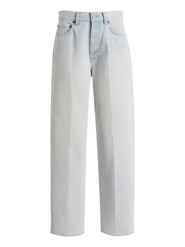 AGOLDE Nate Rigid Low-rise Tapered Jeans - Light Wash