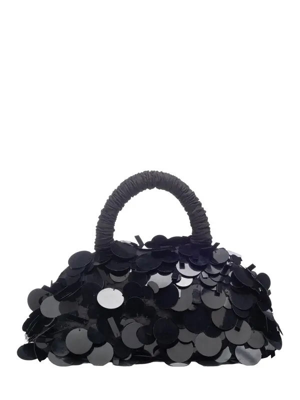 Merlette Lune Mini Sequin Bag - Black