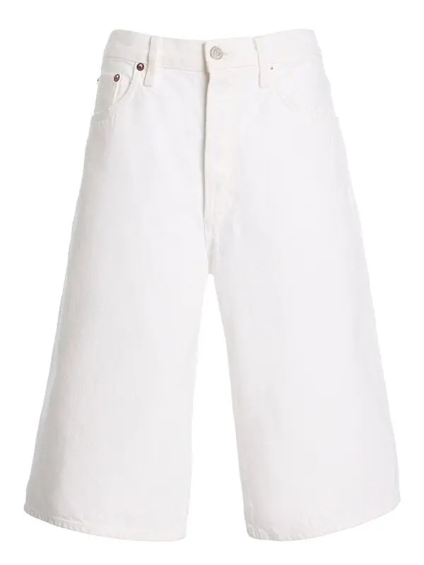 AGOLDE Ramona Denim Shorts - White