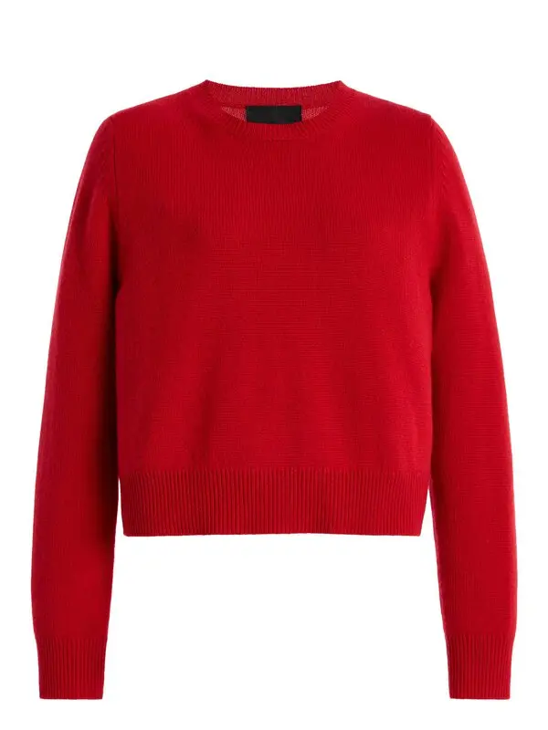 NILI LOTAN Venus Cashmere Crewneck Sweater - Red