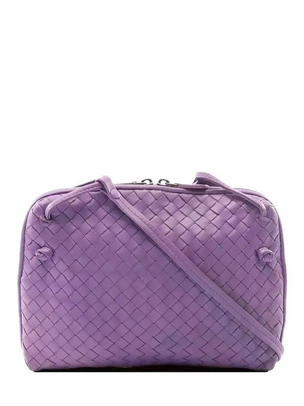 Bottega Veneta 2010s Nodini Intrecciato Shoulder Bag - Purple