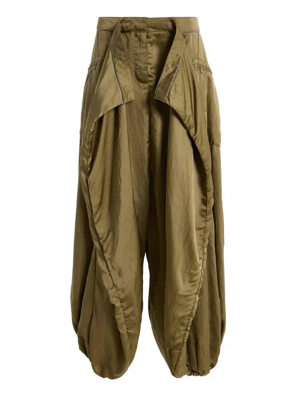 Balmain Sargon Twill Trousers - Green