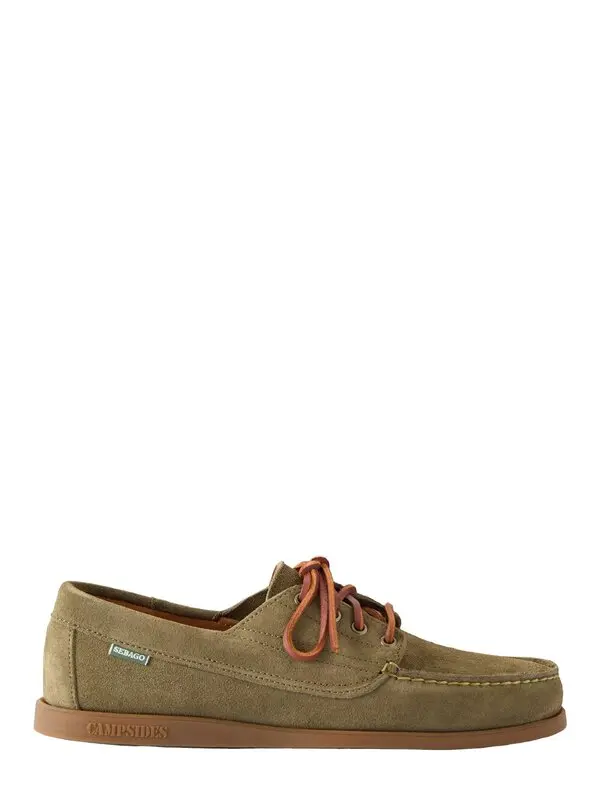 SEBAGO Suede Boat Shoes - Army Green