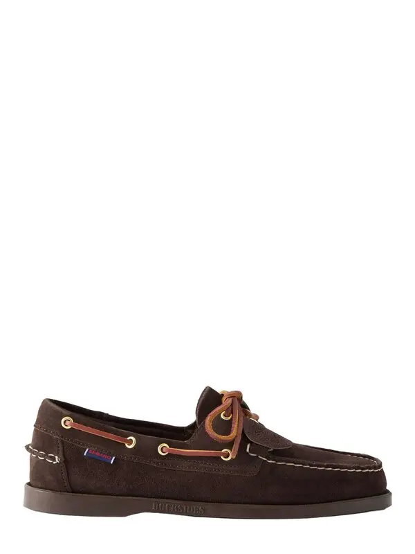 SEBAGO Portland Artisan Suede Boat Shoes - Brown