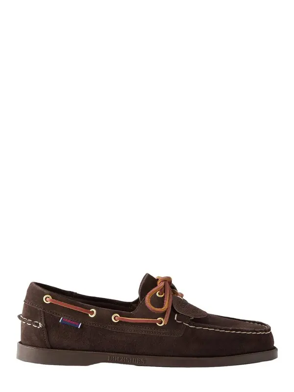 SEBAGO Portland Artisan Suede Boat Shoes - Brown
