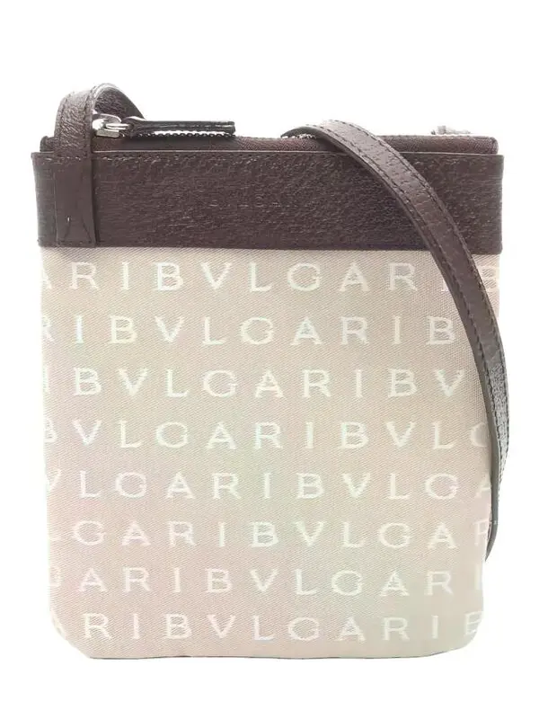 BVLGARI Logo-pattern Shoulder Bag - Neutrals
