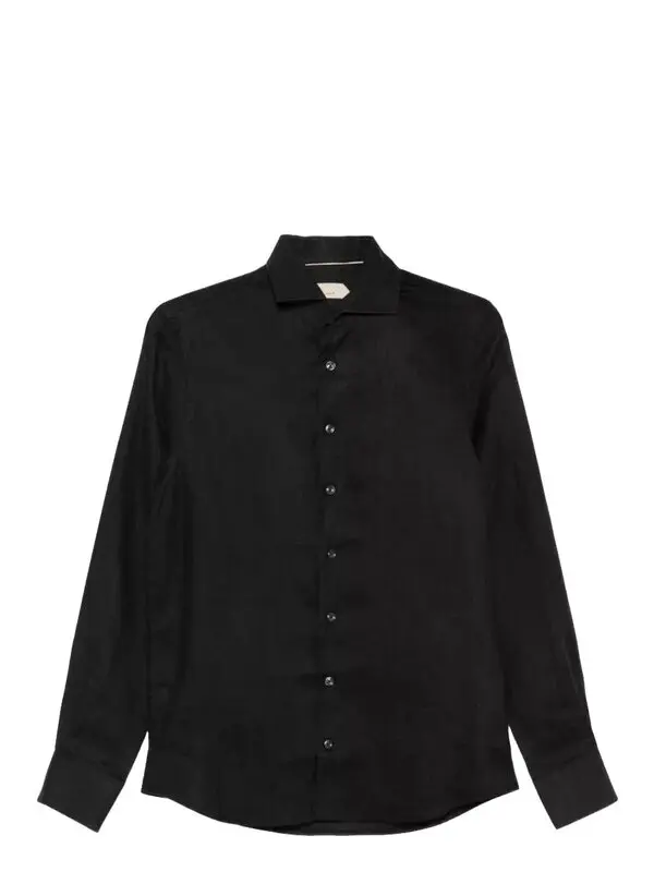 AURELIEN Seaside Long-sleeve Shirt - Black