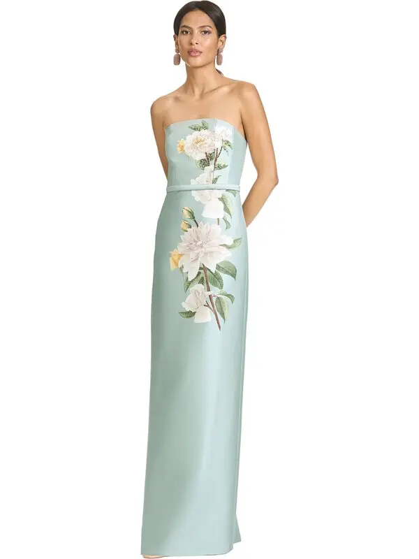 Sachin & Babi Embellished Sophia Gown - Celadon Floral