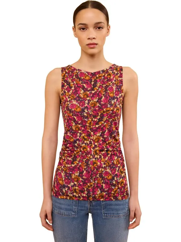 Ulla Johnson Loulou Sl Jersey Tank Top - Orchid
