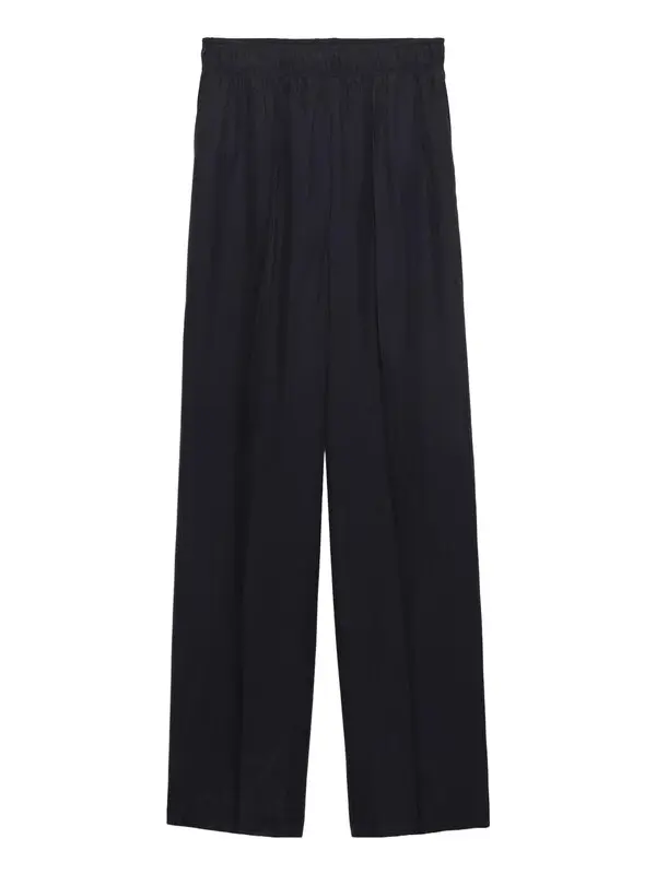Prada Washed Silk Pants - Navy