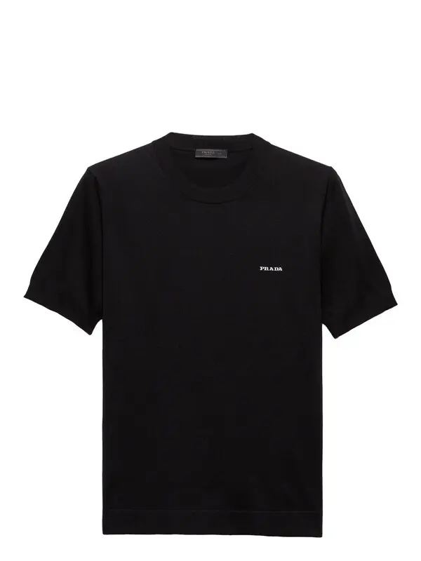 Prada Cotton Crew-neck Sweater - Black