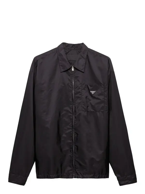 Prada Re-nylon Zipper Shirt - Black