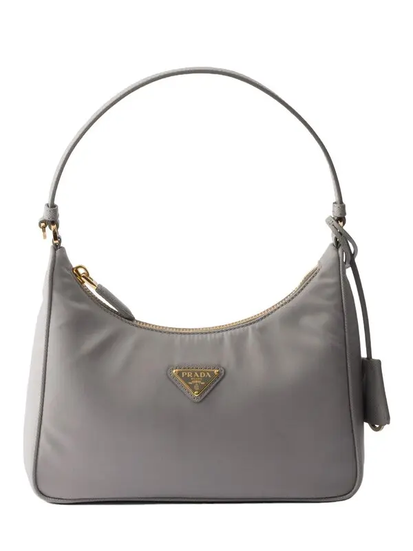 Prada Re-edition 2005 Re-nylon And Saffiano Mini Bag - Cloudy Gray