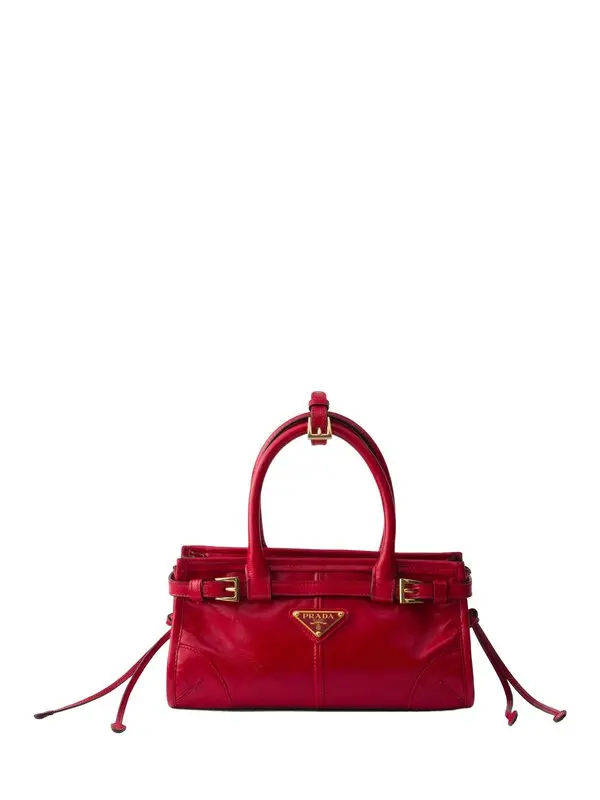 Prada Leather Mini Handbag - Red