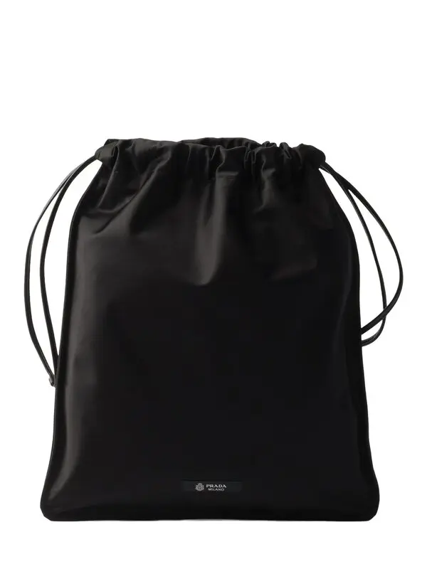 Prada Silk Duchesse Pouch - Black