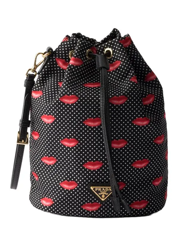 Prada Printed Re-nylon Pouch - Black