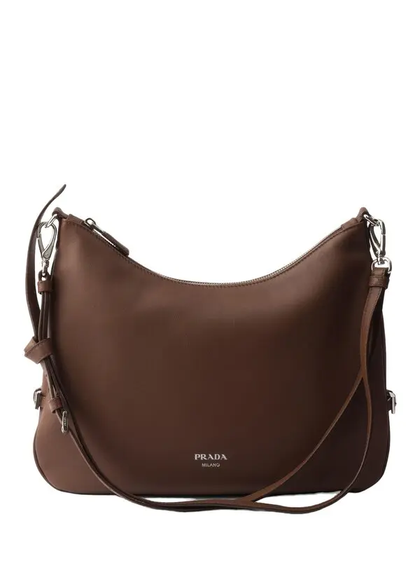 Prada Leather Shoulder Bag - Palisander