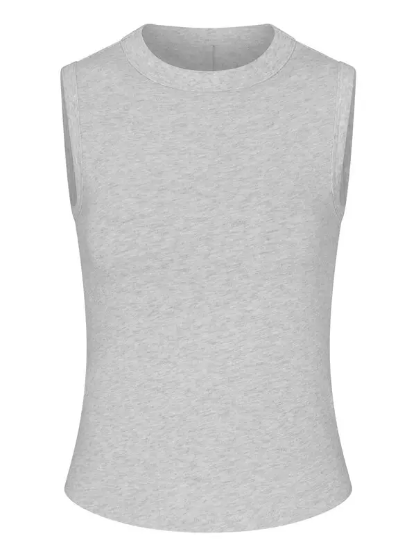 SKIMS High Crew Tank Top - Light Heather Grey