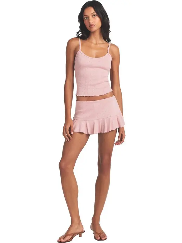 SKIMS Heavy Pointelle Cami Top - Morganite