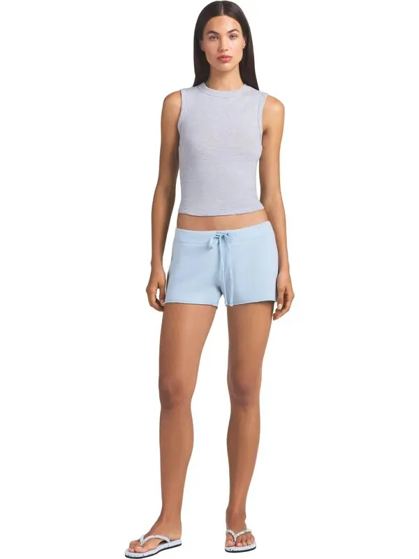 SKIMS Drapey French Terry Shorts - Powder Blue