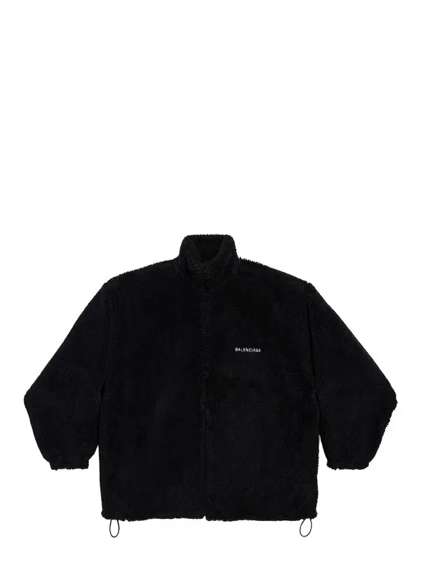 Balenciaga Back Zip-up Jacket - Black
