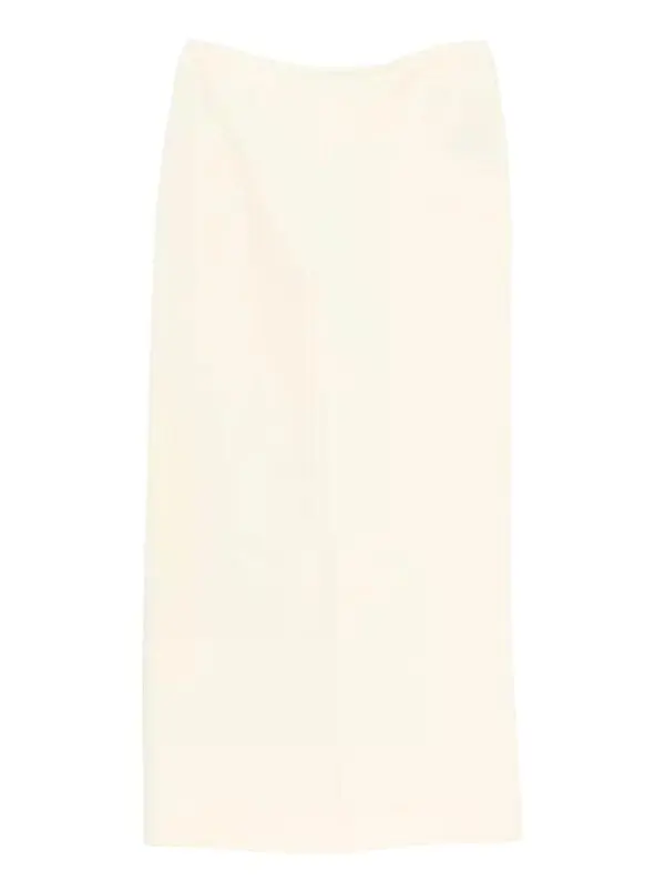 Wardrobe.NYC High-waisted Pencil Midi Skirt - Neutrals