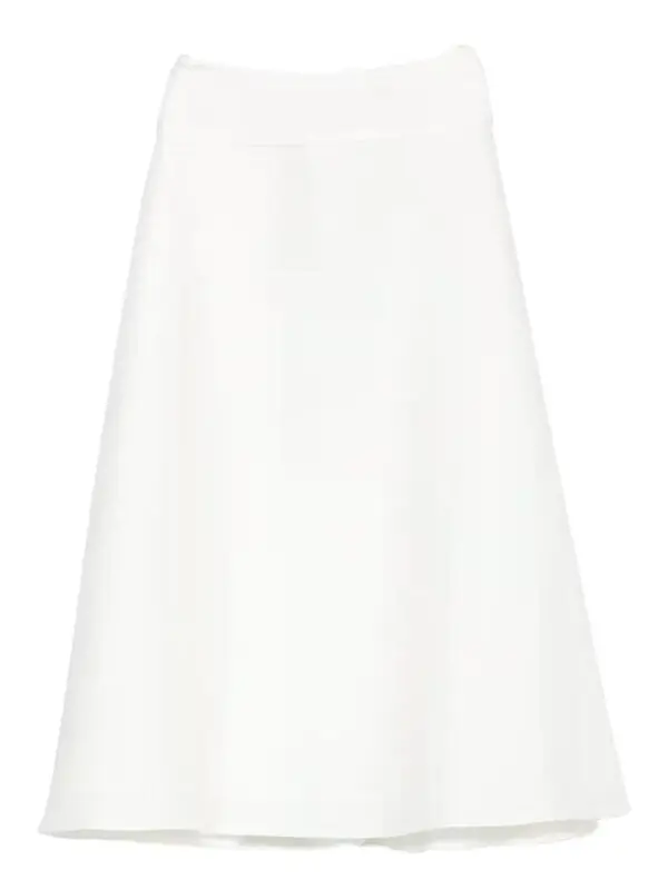 David Koma A-line Midi Skirt - White