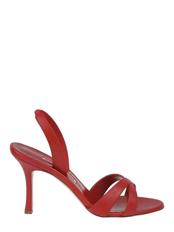 Manolo Blahnik Callasli Sandals - Red