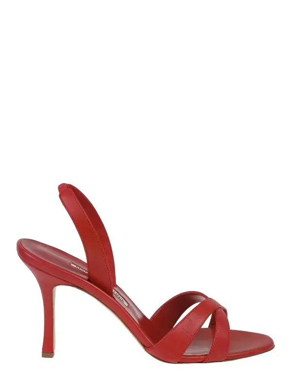 Manolo Blahnik Callasli Sandals - Red