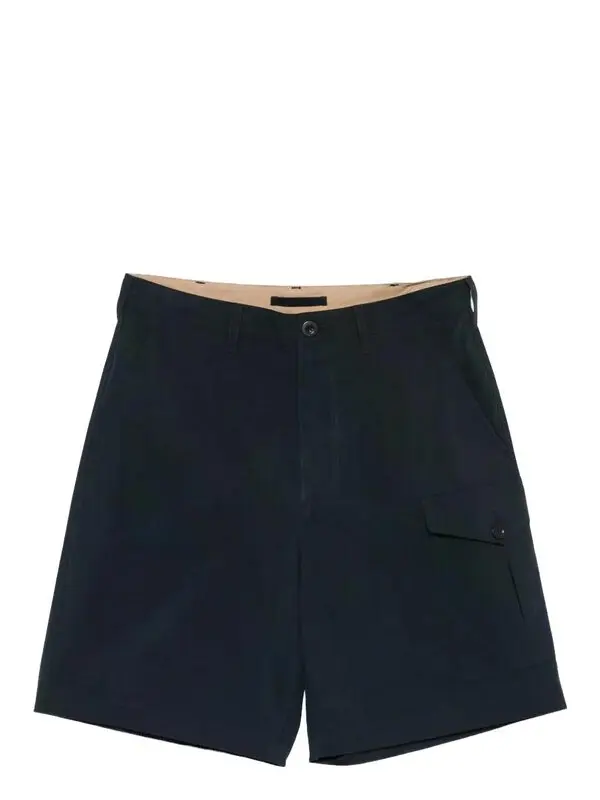 TEN C Belt-loops Cargo Shorts - Blue