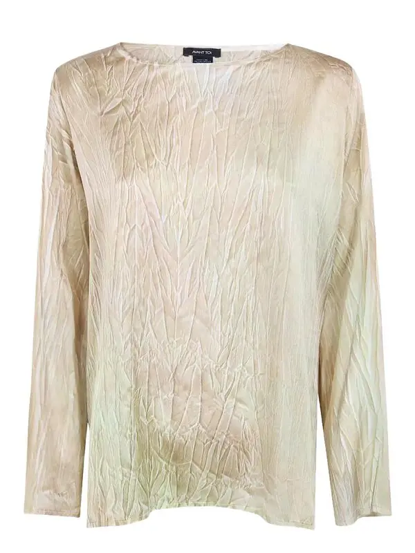 Avant Toi Long-sleeve Silk Shirt - Neutrals