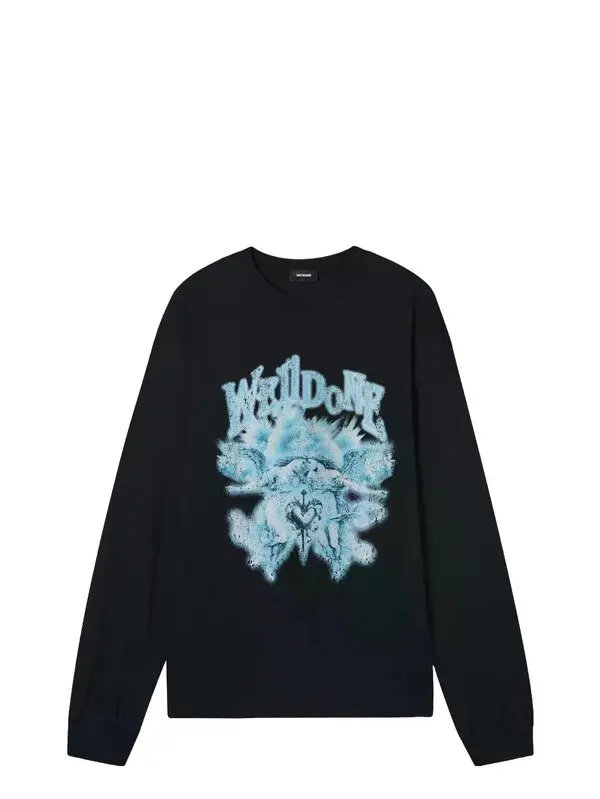 We11Done Graphic-print Sweatshirt - Black