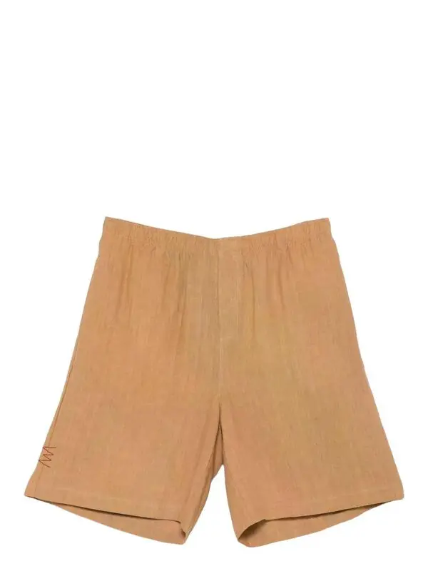 AMARANTO Elasticated-waistband Shorts - Brown