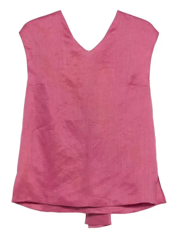 Max Mara V-neck Top - Pink