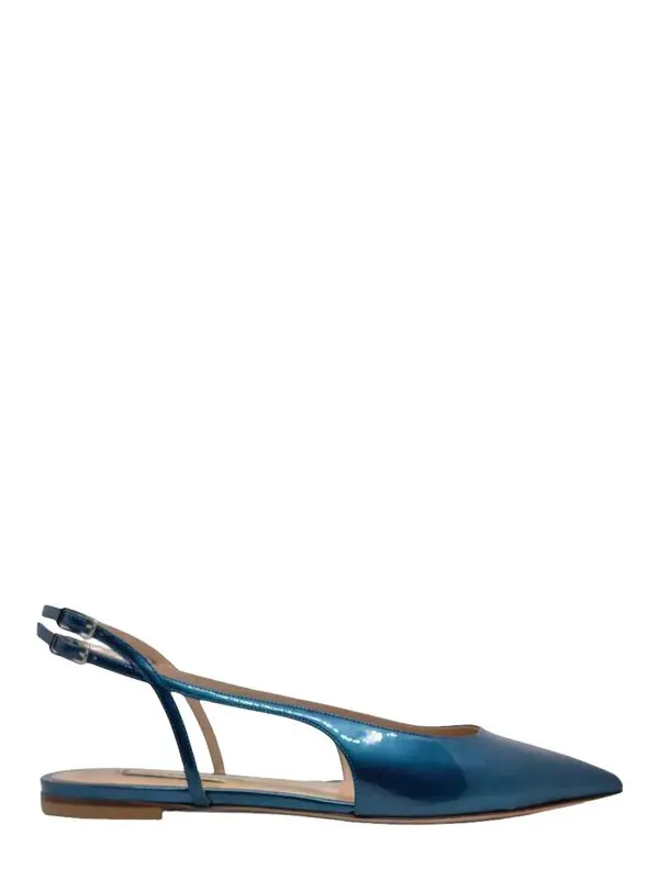 Casadei Pointed-toe Slingback Ballet Flats - Blue