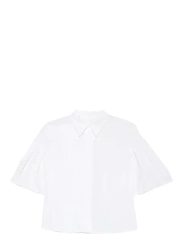 XACUS Ellery Pleated-sleeve Shirt - White