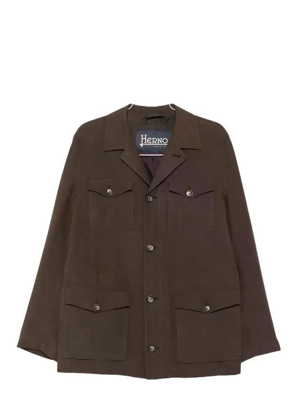 Herno Four-pocket Shirt Jacket - Brown