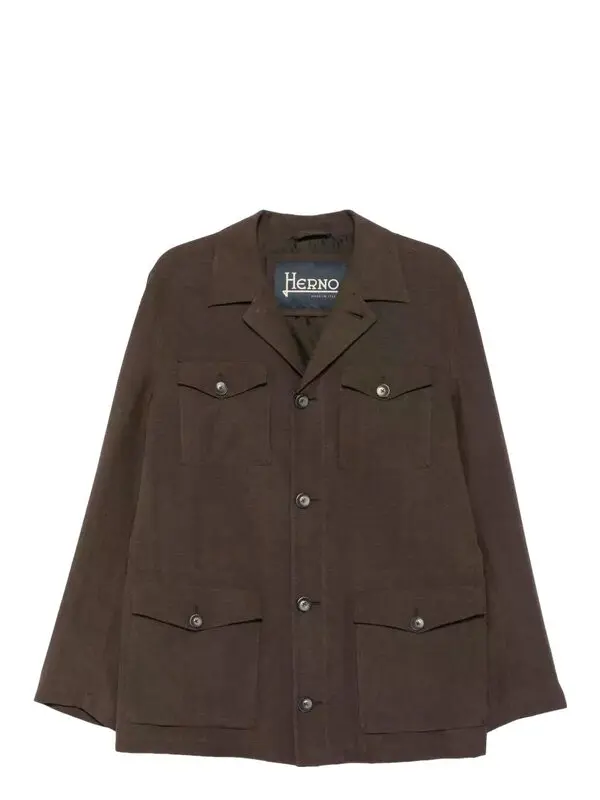 Herno Four-pocket Shirt Jacket - Brown