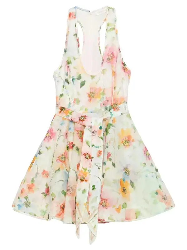 Zimmermann Alchemy Floral-print Mini Dress - White