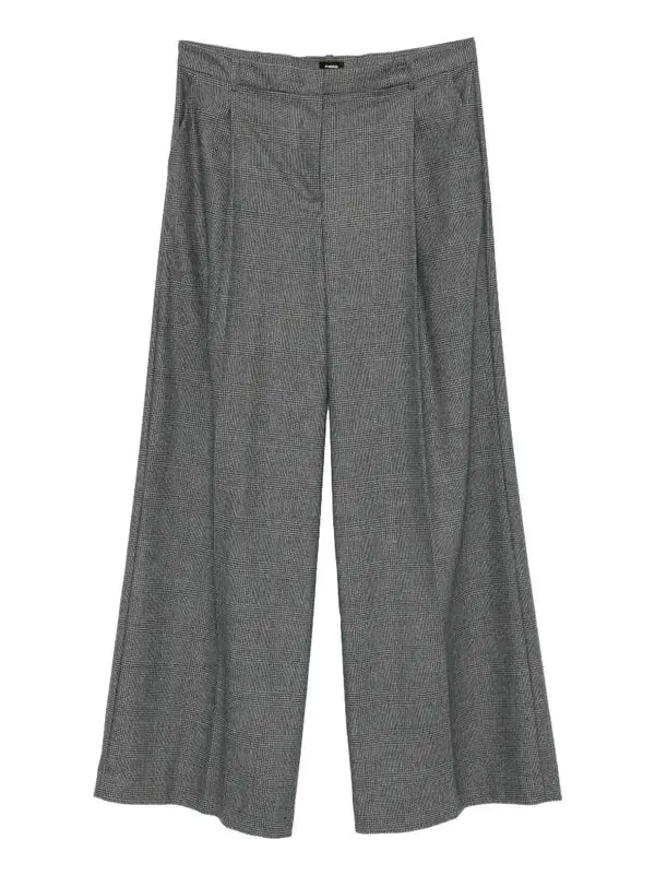 Pinko Check-pattern Trousers - Grey