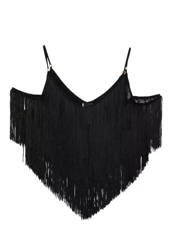 Pinko Fringe-embellishment Blouse - Black