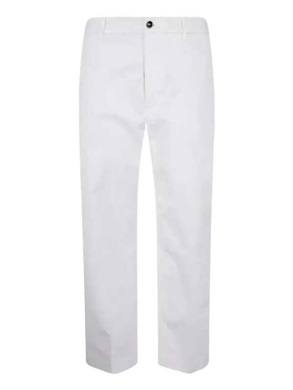 NINE:INTHE:MORNING Logo Patch Trousers - White