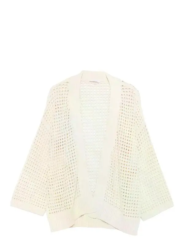 Fedeli Munari Papiro Open-knit Cardigan - Neutrals