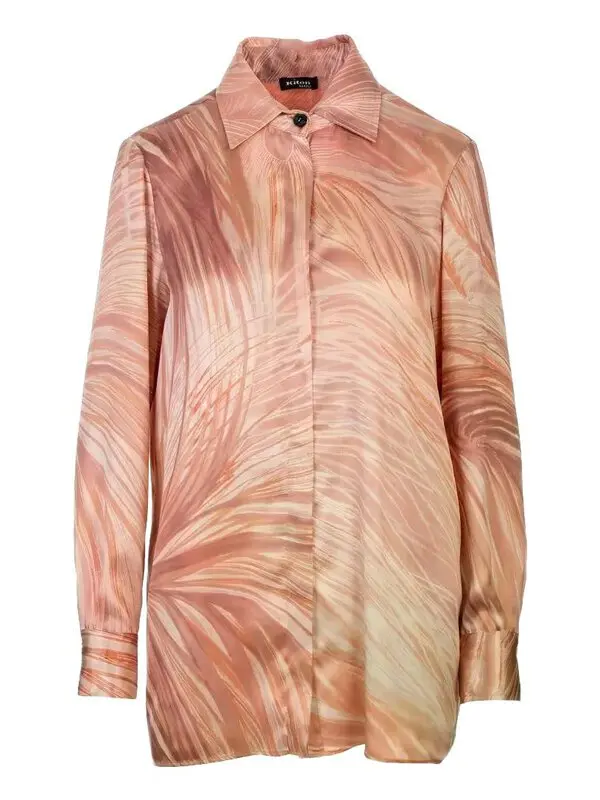 Kiton Abstract-print Shirt - Orange