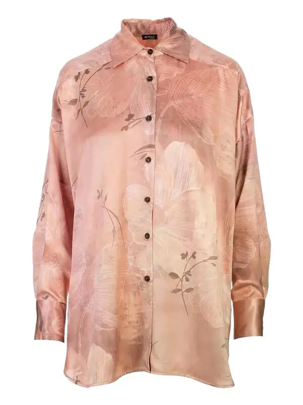 Kiton Floral-print Shirt - Pink