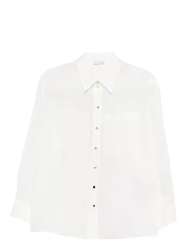 Liu Jo Long-sleeve Pocket Shirt - White