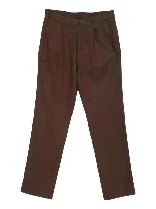 HEVO Torrecanne Pleated Trousers - Brown